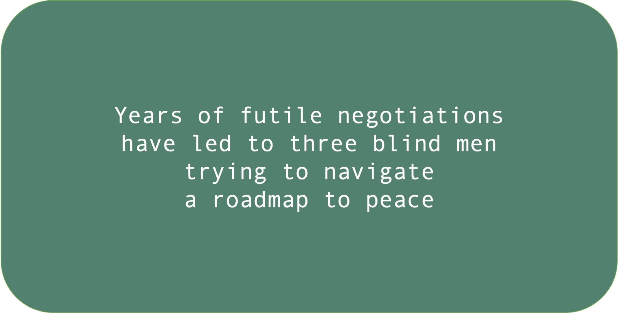 Roadmap to Peace Between Israelis and Palestinians Being Led by Three ...